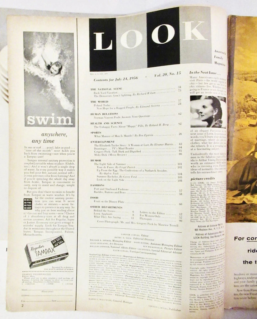 Don't Miss Out-Buy Vintage Look Magazine July 24 1956 – Lamoree’s Vintage